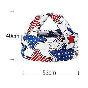 Baby Infant Toddler Head Protector Breathable Headguard Cute Hat, Adjustable No Bumps Safety Hat Head Cushion Bumper Bonnet for 6-36 Months Crawling Walking