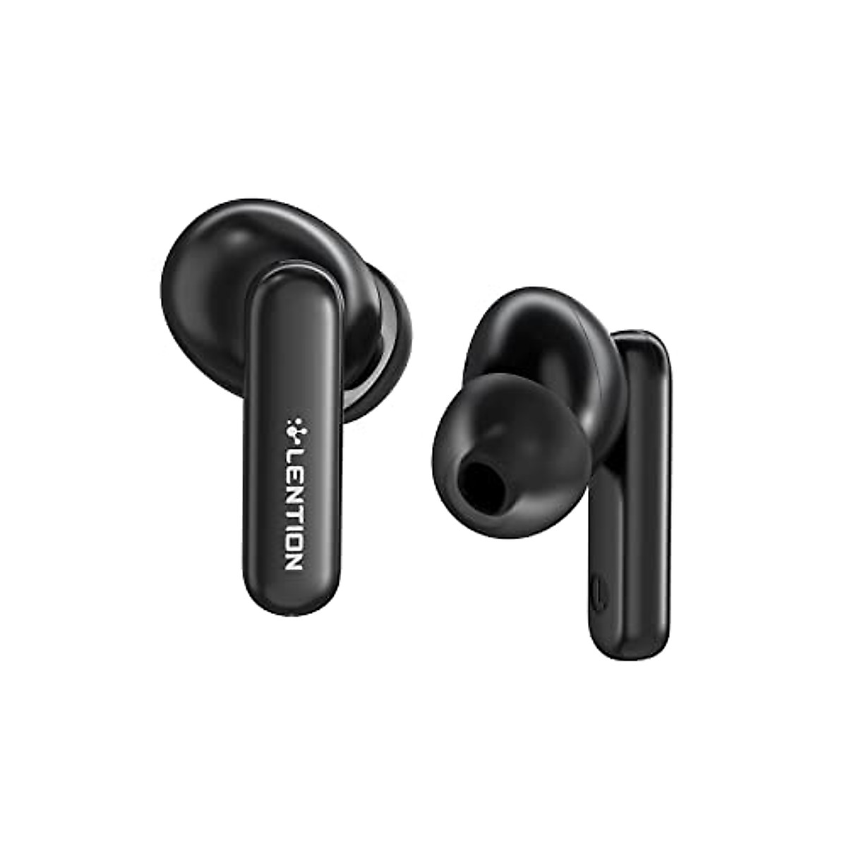 LENTION T2 Hybrid Active Noise Cancelling True Wireless Earbuds, in-Ear Bluetooth Headphones, Immersive Sound Premium Deep Bass Black Bluetooth Earbuds, IPX4 Waterproof Bluetooth 5.1 Earphones