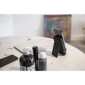 mophie Snap+ Powerstation Wireless Stand - Black - Compatible with MagSafe Enabled iPhones or Any Qi-Enabled Smartphones, Including Apple, Samsung, or Google Phones