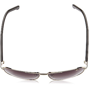 Lacoste Men's L162S Rectangular Sunglasses, Gold/Brown, 61 mm