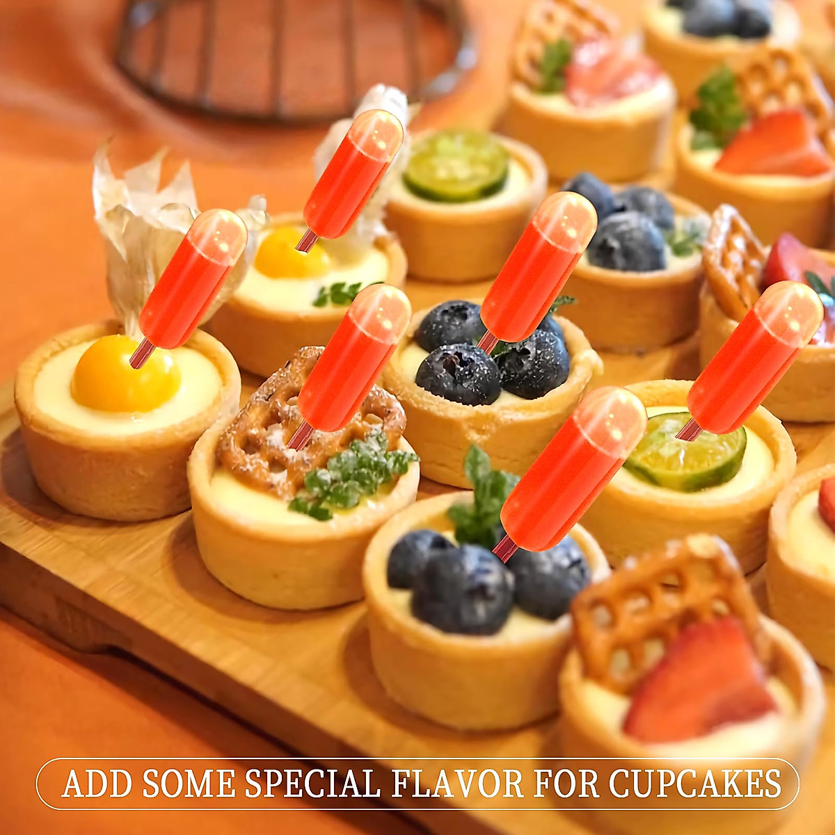 Teenitor Plastic Pipettes Squeeze Dropper Disposable 4ml 100pcs Mini Flavor Injector for Chocolate Strawberries Ice Cream Mini Cakes