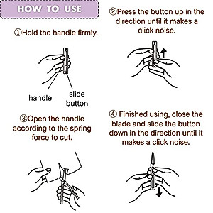 SUN-STAR Stationery STICKYLE Scissors (Compact) Slarino Black S3720004