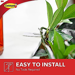 Command 17065S35na General Purpose Hooks, Metal, White, 2 Lb Cap, 35 Hooks and 40 Strips/Pack