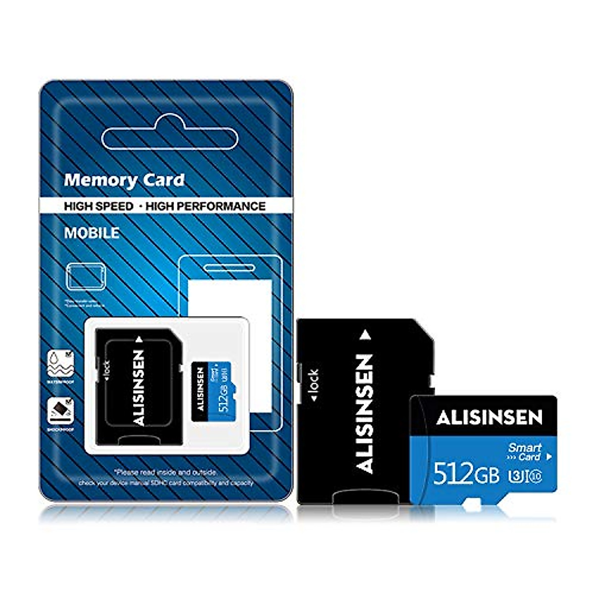 Micro SD Card 512GB with SD Card Adapter for Phone, TF Card for Camera Computer Micro SD Memory Card 512GB for TV,Game Console, Dash Cam
