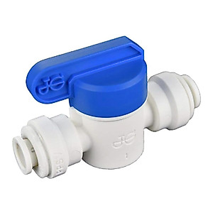 Speedfit 1/4 Inch Shut Off Valve, Push to Connect Plastic Plumbing Fitting, PPSV040808WP (10)