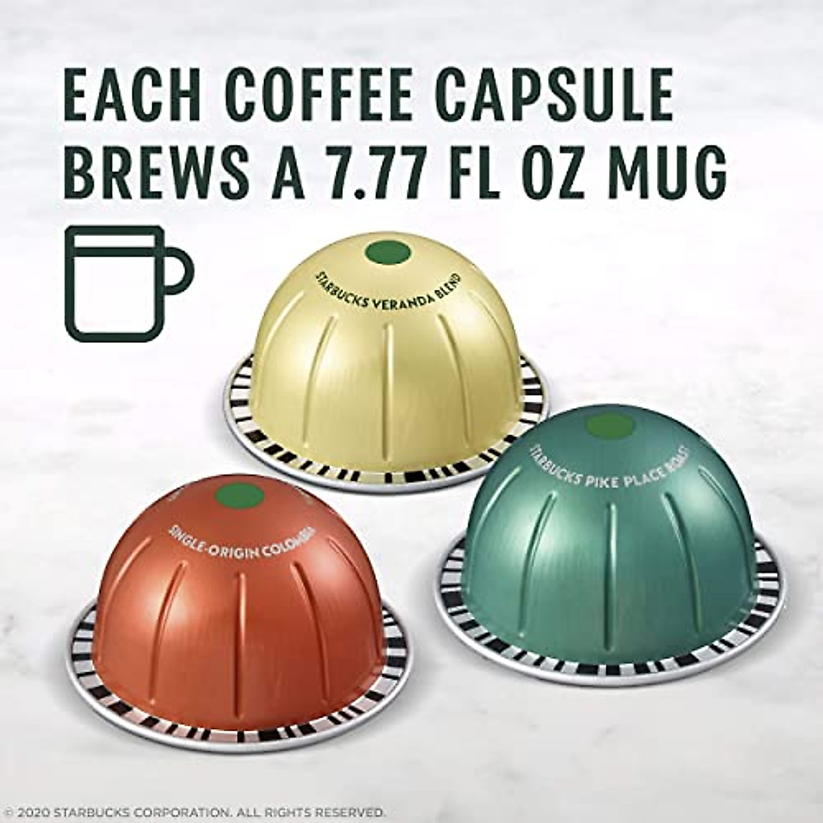 Starbucks by Nespresso Blonde & Medium Roast Variety Pack Coffee (32-count single serve capsules, compatible with Nespresso Vertuo Line System)