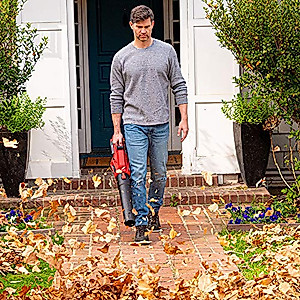 SKIL PWR CORE 40 Brushless 40V 500 CFM Cordless Leaf Blower Kit, Variable Spped with Power Boost, Includes 2.5Ah Battery and Auto PWR JUMP Charger - BL4713-10