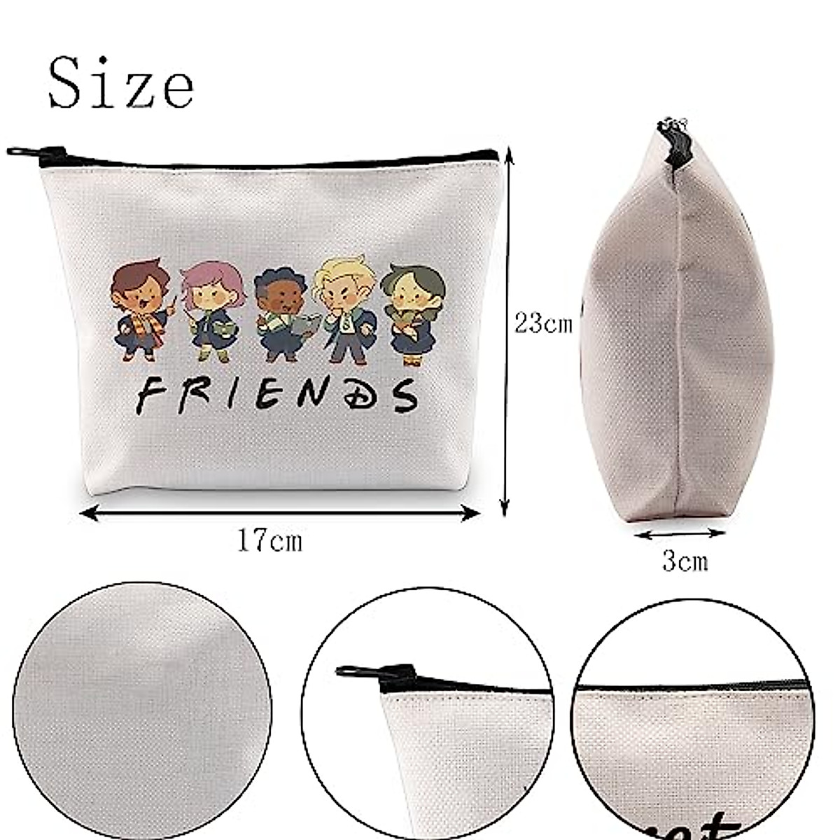 POFULL Owl Friends Characters Cosmetic Bag TOH Friends Fan gifts Magic Kingdom Gift (Owl Firends Cosmetic Bag)