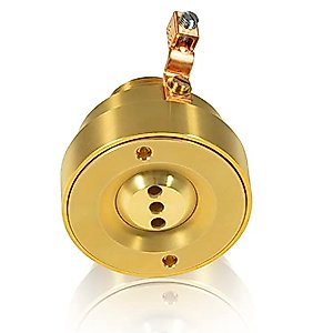 Deecaray Swimming Pool Spa Brass Deck Jet Fountain 3 Hole Nozzle with Ground Lug,Suitable for All Occasions of Fountains,Landscapes and Gardens