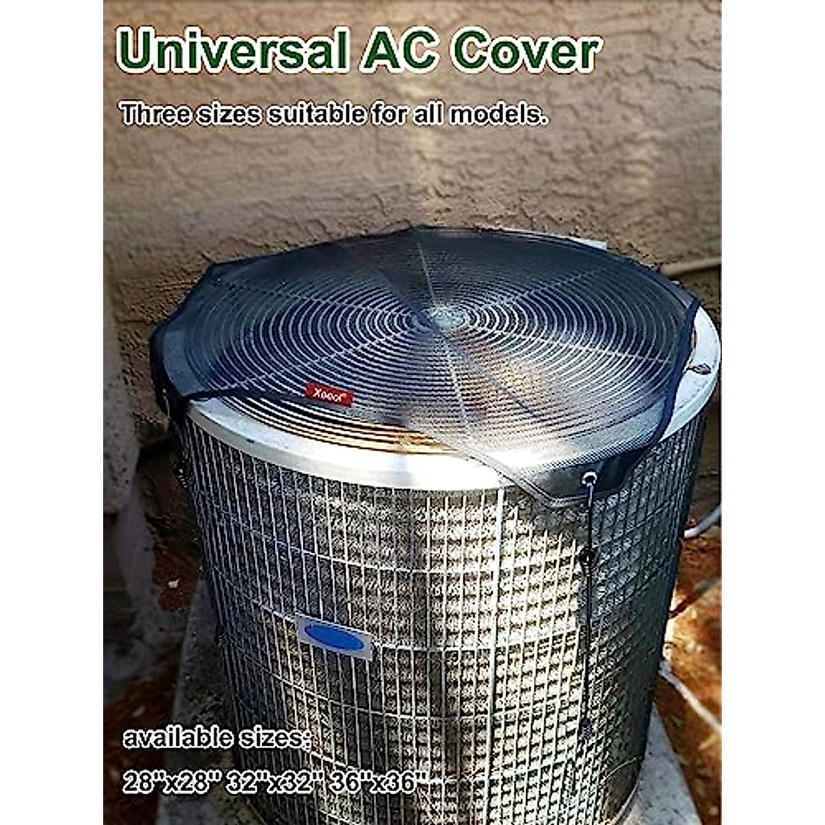 Xeeol 36x36 Central Air conditioner Covers for Outside, Larger Mesh AC Unit Covers Outdoor - Top Universal Defender