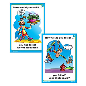 Super Duper Publications | How Would You Feel If Fun Deck | Understanding Feelings and Emotions Flash Cards | Educational Learning Materials for Children