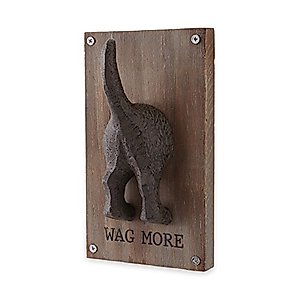Mud Pie 4345094M Wag More Dog Leash Hanger Wall Hook