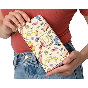 Loungefly Disney Wallet Winnie the Pooh Eeyore Friends Zip Clutch Faux-Leather