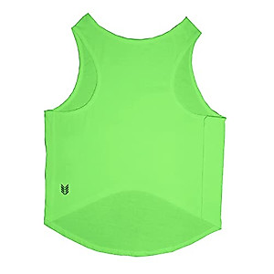 Ruse- Pets in Dog We Trust Printed Round Neck Sleeveless Summer Dog Vest/Tank T-Shirt/Tees/Apparel/Clothes Gift for Small and Big Dogs (Lime Green) M