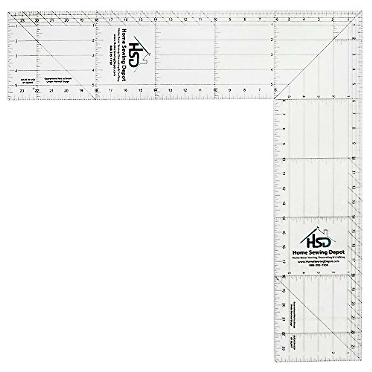 Home Sewing Depot 24 Inch Folding Square Ruler