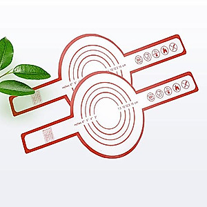 Aesackir Silicone Baking Mat for Dutch Oven Bread Baking,Reusable Mat,Long Handles Sling Transferable Dough,Environmentally Friendly Alternative to Parchment,Baking Tools, 52.5*21.5cm (B-B064)