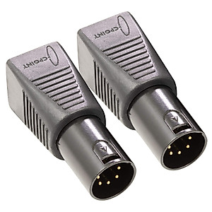 SIRS-E 2-Pack - CPoint XLR RJ45 Adapter CAT-5 Ethernet to DMX512 Cable Converter, Male 5-Pin, XLRJ45-5M