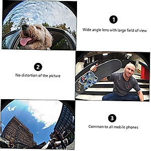 Abaodam 1 Set 10 Mobile Phone Lens Set fisheye Lens Phone Clip Lens 10 in 1 Phone Photo Lens Telephoto Lens Glass Material Phone Photography Lens Universal Mobile Phone Lens External