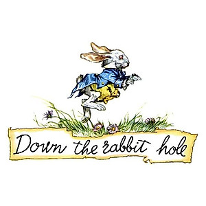 CafePress Down The Rabbit Hole Mug Ceramic Coffee Mug, Tea Cup 11 oz