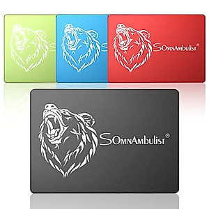 Somnambulist 2.5 inch SATA 3 60GB 960GB 2TB SATA3 SSD Laptop Internal Hard Drive (Black Bear-60GB)