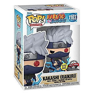 Funko POP Animation: Naruto Shippuden Kakashi (Raikiri) Glow-in-The-Dark Vinyl Figure Exclusive