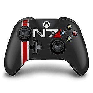 Head Case Designs Officially Licensed EA Bioware Mass Effect N7 Logo Graphics Vinyl Sticker Gaming Skin Decal Cover Compatible With Xbox One S/X Controller