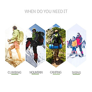 Vinerstar Breathable Waterproof Snow Gaiters for Skiing Hiking Hunting Mountain Outdoor High Boot Gaiters for Men Women Durable Cordura 600D 1Pair (Black, L)