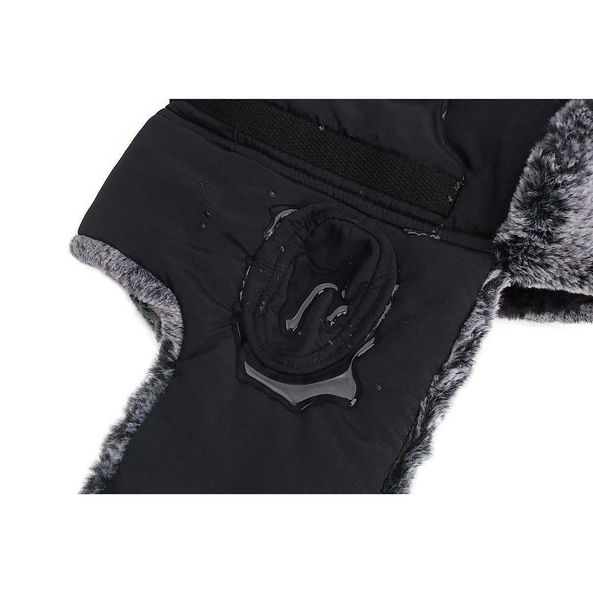 Connectyle Outdoor Trooper Trapper Hat Warm Winter Hunting Hats with Ear Flaps Ushanka Hat Black