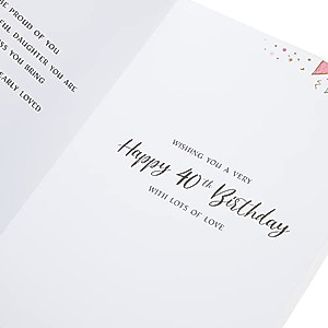 Regal Publishing Modern Milestone Age Birthday Card 40th Daughter - 9 x 6 inches -