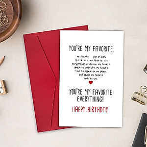 Ulbeelol Birthday Card, 5.3 x 8 inch, Printed on 300gsm Paper, Cute Design, Envelope Included