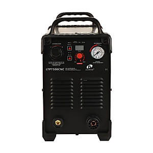 Lotos Supreme LTP7500CNC Non-Touch Pilot Arc CNC Enabled Digital Plasma Cutter, Support THC Torch Height, 220~250V, 1 inch Clean Cut, Brown