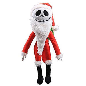 uiuoutoy Nightmare Before Christmas Toys Pumpkin King Jack Skellington & Zero Plush Dolls (Santa Jack Skellington 12‘’)