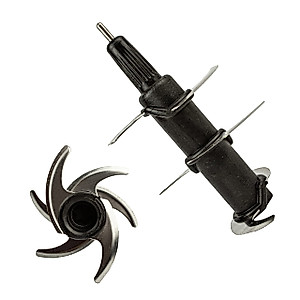 6-Stacked Blade Assembly Replacement Part 496KUB490 for Nutri Ninja Auto-IQ Pro Complete BL490 / BL491 / BL492 / BL492W /BL494 (6-Stacked Blade)