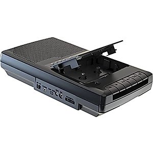 Portable Cassette Player Recorder with Stand-Alone Microphone, Walkman Tape Cassettes Converter MP3 with USB Player, Captures USB Stick Audio Files, Built-in Speaker/Retractable Handle/Headphone Jack