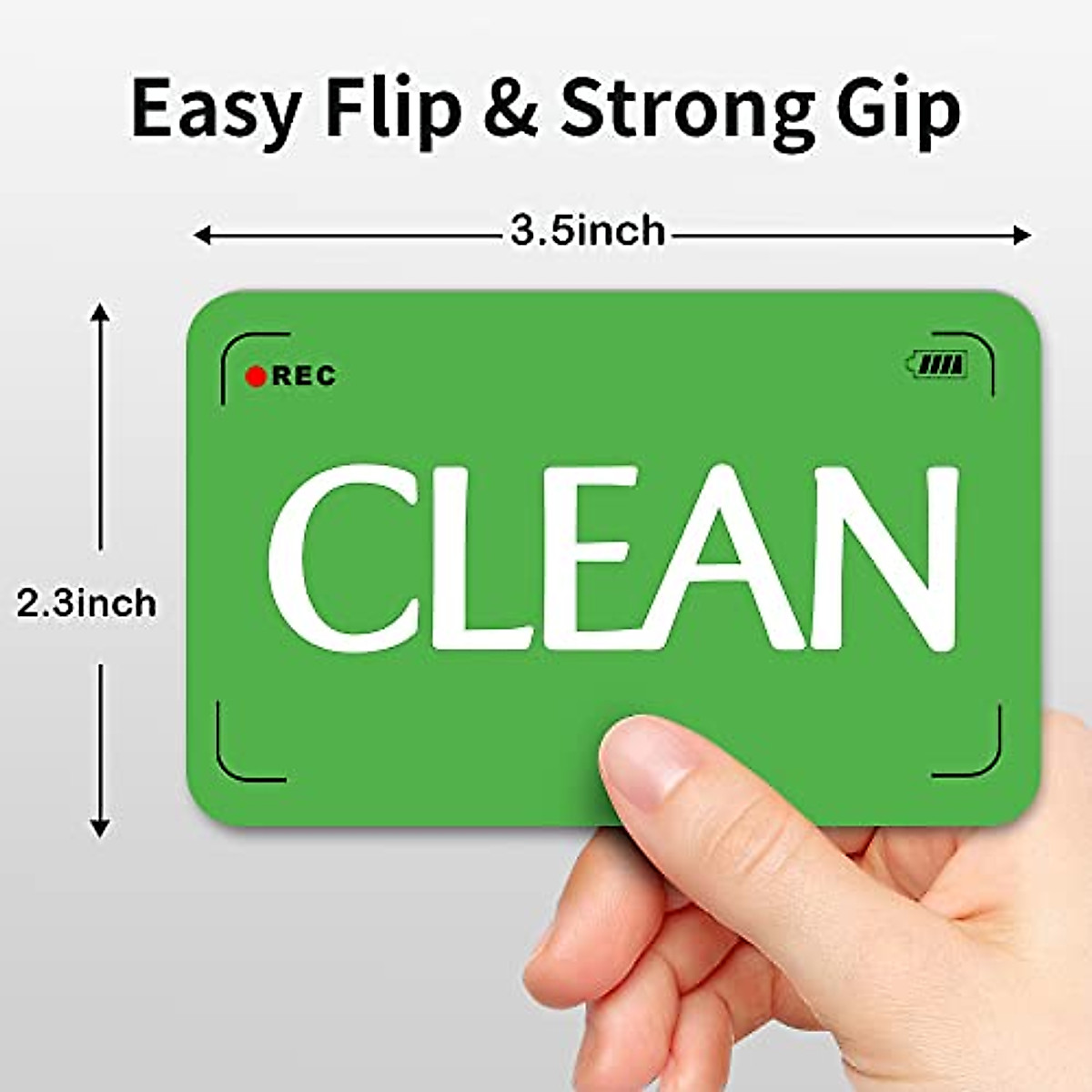Dishwasher Magnet Clean Dirty Sign,Reversible Strong Kitchen Flip Indicator, Bonus Universal Magnetic Plate,Red Green Design Indicator for Dishwashers