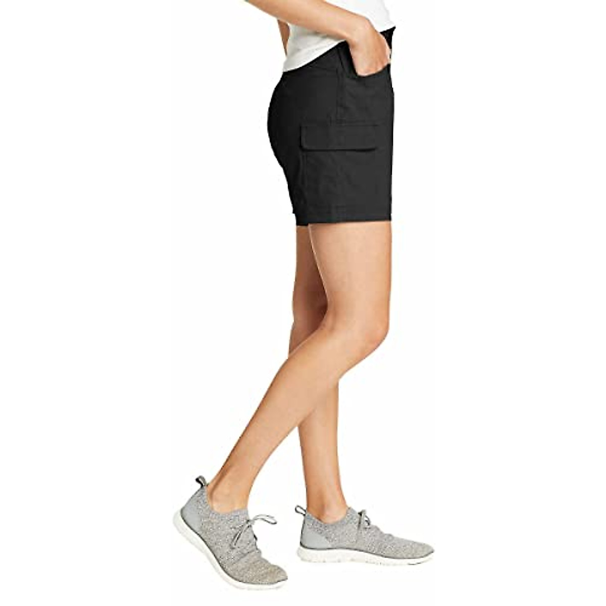 Eddie Bauer Womens Summer Trail Short Color Black (as1, Numeric, Numeric_4, Regular, Regular)
