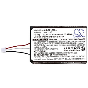 ELMEKO Replacement for Battery Compatible Sony LIP1708, CFI-1015A, CFI-ZCT1W, PS5 DualSense (1600mAh/3.7V)