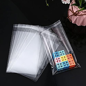 Yotelab Self Sealing Cellophane Bags,4x9 Inch Clear Resealable Cellophane Bags Self Adhesive for Packaging Packaging Gifts, Products,100 Pcs