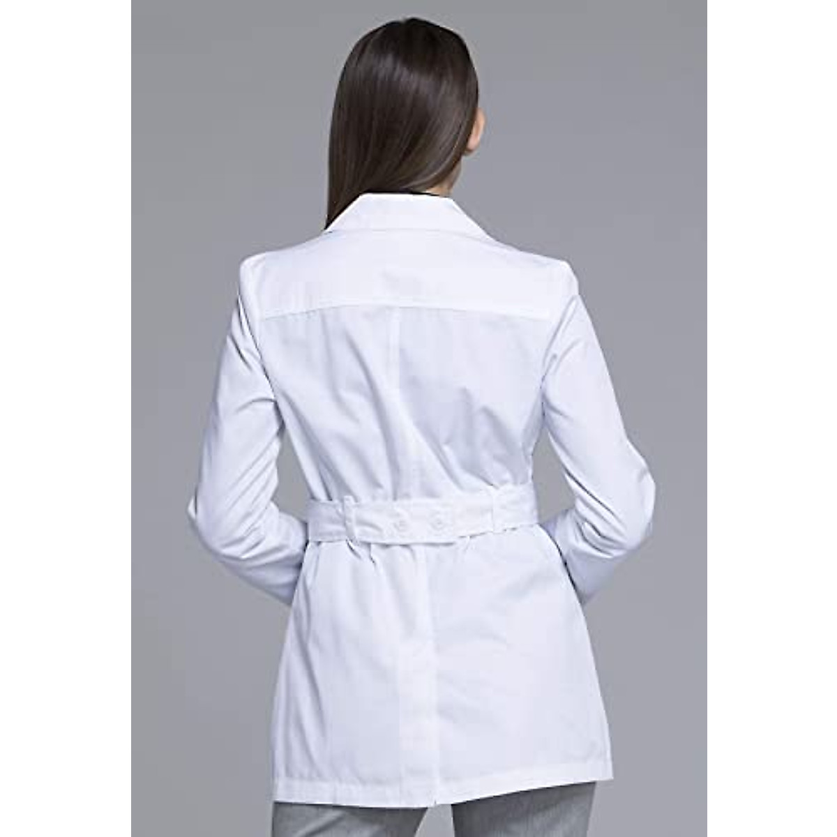 Cherokee 30" Twill Lab Coat, Consultation Coat, White Lab Coats for Women 2316, M, White
