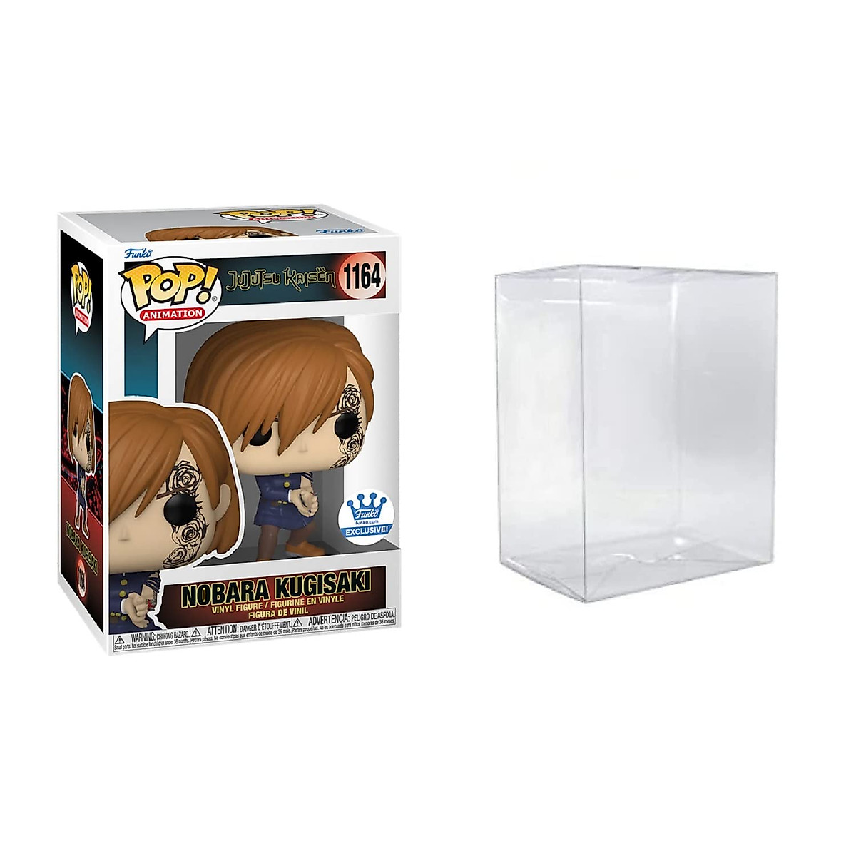 Funko Jujutsu Kaisen Nobara Kugisaki in Fight Stance Pop 1164 Exclusive Bundled with Pop Protector