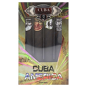 CUBA AMERICA 4-Piece SET, 4X35 ML (BLACK, BROWN, GREEN, GREY)
