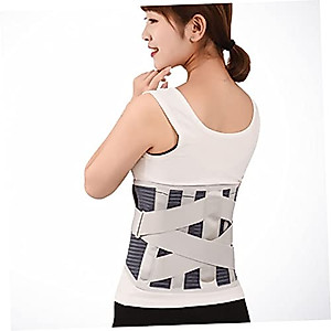 HEALLILY Waist Support Massage Heating Pad Low Back Belt Men’s Belt Workout Waist Cincher Belt Gym Waist Belt Heating Lumbar Wrap Practical Heating Brace Safe Heating Brace Heated Pad