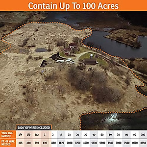 SportDOG Brand Rechargeable In-Ground Fence Systems – from the Parent Company of INVISIBLE FENCE Brand - Underground Wire Electric Fence - Tone, Vibration, & Static - 100 Acre Capability