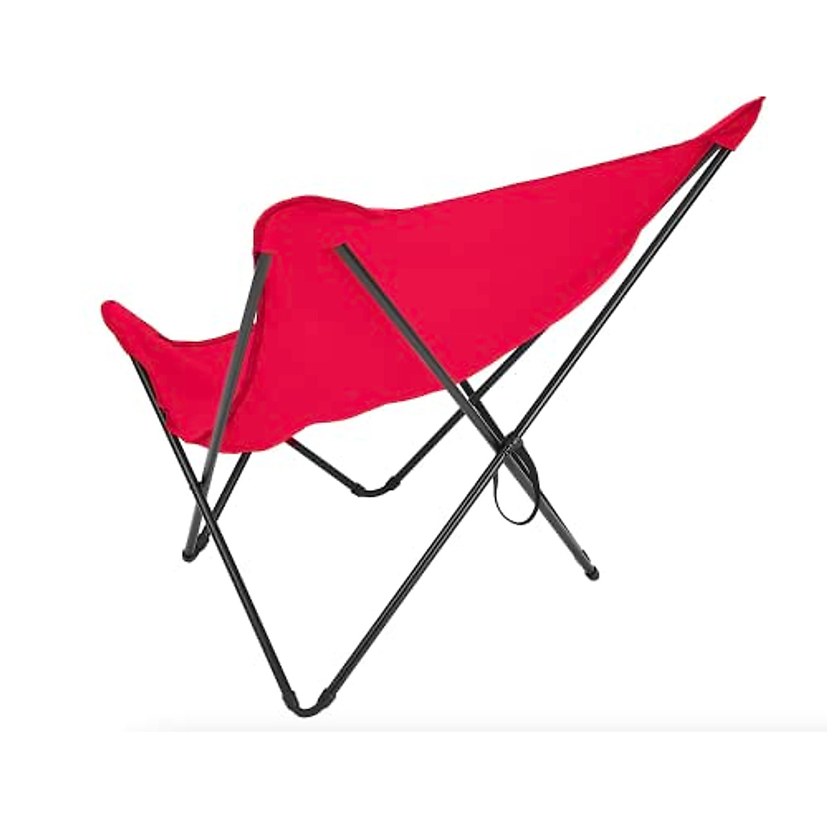 Lafuma Pop Up XL Lounge Chair (Garance Red) Extra Large Folding Butterfly Dorm Chair