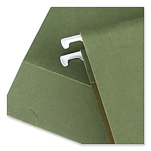 Universal UNV14153 1/5-Cut Tab Box Bottom Hanging File Folders - Legal Size, Standard Green (25/Box)