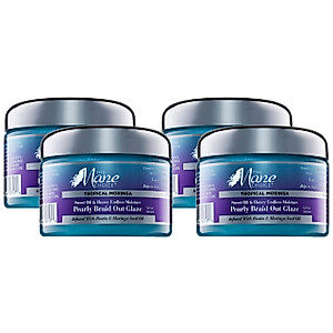 The Mane Choice Tropical Moringa Sweet Oil & Honey Endless Moisture Braid-Out Glaze, 12 Ounce (Pack of 4)