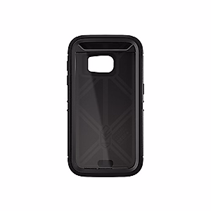 OtterBox Samsung Galaxy S7 Defender Series Case - BLACK, rugged & durable, with port protection, includes holster clip kickstand
