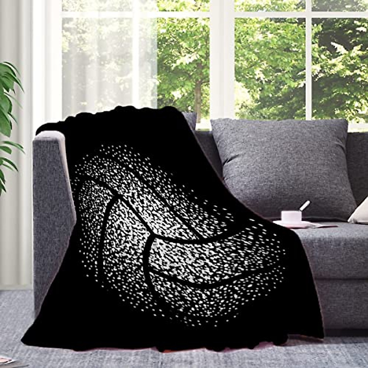 Volleyball Throw Blanket - ​Super Soft Flannel Fleece Blanket for Gifts,Bedding Quilt Home Decor for Couch Sofa Bed All Season 80x60 Inches for Adults
