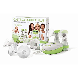 Ardo Calypso Double Plus Electric Breast Pump Set – Quiet, Swiss Made Breast Pump with 64 Settings – Closed System Hospital Grade Breastfeeding Pump with Bottles, Breast Shells & Essentials Included