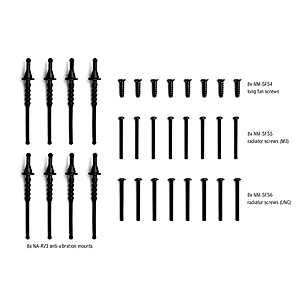 Noctua NA-IS1-12 chromax.Black Sx2, Inlet Side Spacers for 120mm Fans (Black)